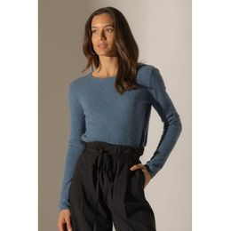 Perfect Cashmere Kaschmir-Pullover "Oprah" in Blaugrau - 46% | Gr&ouml;&szlig;e S | Damen-pullover-cardigans