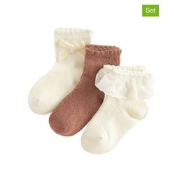COOL CLUB 3er-Set: Socken in Creme/ Hellbraun - 42% | Gr&ouml;&szlig;e 19-21 | Babysocken-strumpfhosen