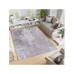 Conceptum Hypnose Baumwoll-Teppich ''Woopamuk206'' in Grau - 75% | Gr&ouml;&szlig;e 80x300 cm |