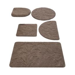 HEINE HOME Badematte in Taupe - 60% | Gr&ouml;&szlig;e 47x50 cm + 45x50 cm | Heimtextilien-badematten