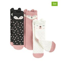 COOL CLUB 3er-Set: Socken in Creme/ Rosa/ Anthrazit - 33% | Gr&ouml;&szlig;e 28-30 | Babysocken-strumpfhosen
