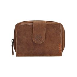 HIDE & STITCHES Leder-Geldb&ouml;rse in Hellbraun - (B)12,5 x (H)9 x (T)3,5 cm - 63% | Portemonnaies-etuis