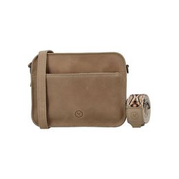 HIDE & STITCHES Leder-Umh&auml;ngetasche in Hellbraun - (B)23 x (H)18 x (T)8 cm - 59% | Damen-taschen
