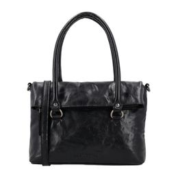 HIDE & STITCHES Leder-Schultertasche "Westland" in Schwarz - (B)29 x (H)20 x (T)7 cm - 65% | Damen-taschen