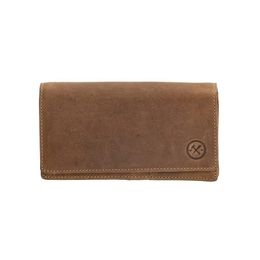 HIDE & STITCHES Leder-Geldb&ouml;rse in Hellbraun - (B)15,3 x (H)9 x (T)3 cm - 61% | Portemonnaies-etuis