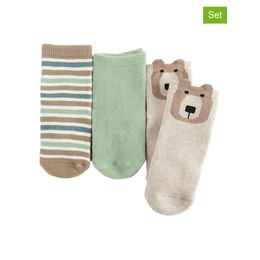 COOL CLUB 3er-Set: Socken in Beige/ Gr&uuml;n - 42% | Gr&ouml;&szlig;e 13-15 | Babysocken-strumpfhosen