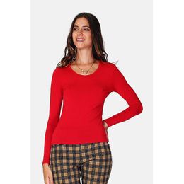 ASSUILI Longsleeve in Rot - 70% | Gr&ouml;&szlig;e 38 | Damen-tops