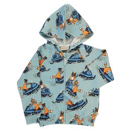 Smafolk Sm&aring;folk Sweatjacke in Hellblau - 76% | Gr&ouml;&szlig;e 122/128 | Kinder-sweatshirts-jacken