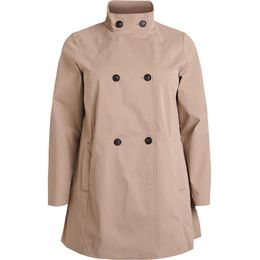 ZIZZI Jacke 'Cavalencia' Damen Gr&ouml;&szlig;e 11XL/12XL taupe