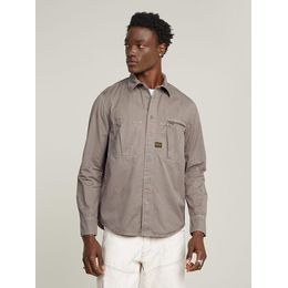 G-Star Raw G-Star Hemd - Regular fit - in Taupe - 66% | Gr&ouml;&szlig;e L | Herren-plussize