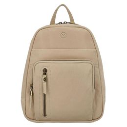 HIDE & STITCHES Leder-Rucksack in Beige - (B)23,5 x (H)28,5 x (T)8,5 cm - 63% | Damen-taschen
