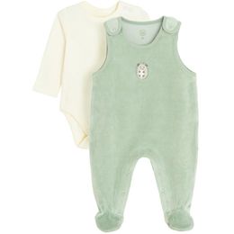 COOL CLUB 2tlg. Outfit in Creme/ Gr&uuml;n - 41% | Gr&ouml;&szlig;e 62 | Baby-bodys