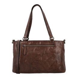 HIDE & STITCHES Leder-Shopper "Westland" in Dunkelbraun - (B)35 x (H)20 x (T)11 cm - 67% | Damen-taschen