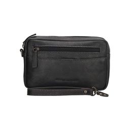 HIDE & STITCHES Leder-Clutch in Schwarz - (B)22 x (H)14 x (T)4 cm - 58% | Damen-taschen