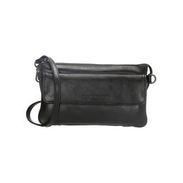 Micmacbags Leder-Umh&auml;ngetasche in Schwarz - (B)20,5 x (H)12 x (T)4 cm - 65% | Damen-taschen