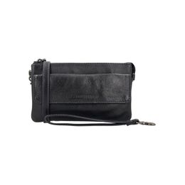 HIDE & STITCHES Leder-Umh&auml;ngetasche in Schwarz - (B)20 x (H)12 x (T)4 cm - 63% | Damen-taschen