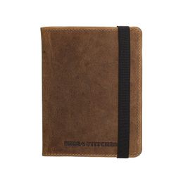 HIDE & STITCHES Leder-Kartenetui in Hellbraun - (B)14 x (H)14 x (T)3,5 cm - 54% | Portemonnaies-etuis