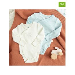 COOL CLUB 2er-Set: Bodys in Creme/ Hellblau - 41% | Gr&ouml;&szlig;e 56 | Baby-bodys