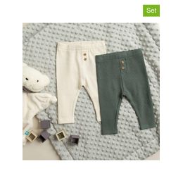COOL CLUB 2er-Set: Leggings in Creme/ Gr&uuml;n - 46% | Gr&ouml;&szlig;e 92 | Babyhosen
