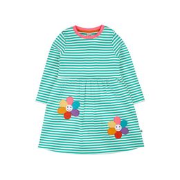 frugi Kleid "Tammy" in Gr&uuml;n/ Wei&szlig; - 50% | Gr&ouml;&szlig;e 98/104 | Kinderkleider