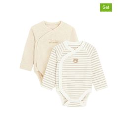COOL CLUB 2er-Set: Bodys in Creme/ Beige - 41% | Gr&ouml;&szlig;e 74 | Baby-bodys