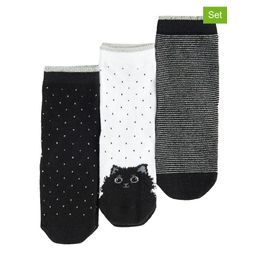 COOL CLUB 3er-Set: Socken in Schwarz/ Wei&szlig; - 33% | Gr&ouml;&szlig;e 25-27 | Babysocken-strumpfhosen