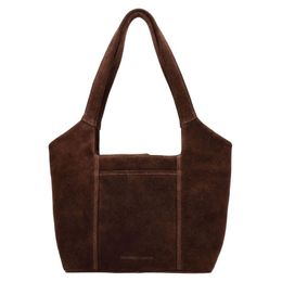 HIDE & STITCHES Leder-Schultertasche "Brazos" in Braun - (B)38 x (H)23 x (T)11 cm - 64% | Damen-taschen