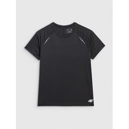 4F Trainingsshirt in Schwarz - 42% | Gr&ouml;&szlig;e S | Damen-outdoor-tops-shirts