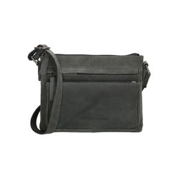 HIDE & STITCHES Leder-Umh&auml;ngetasche in Anthrazit - (B)23 x (H)17 x (T)5 cm - 61% | Damen-taschen