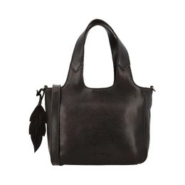 HIDE & STITCHES Leder-Henkeltasche in Braun - (B)22 x (H)18 x (T)12 cm - 62% | Damen-taschen