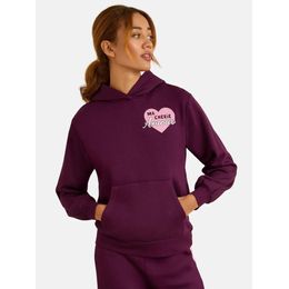 Love & Roses Sweatshirt female Purple size M