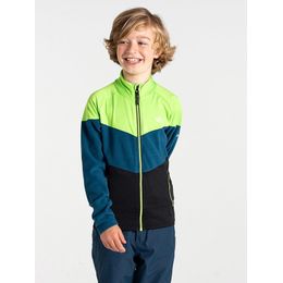 Dare 2b Fleecejacke "Emergent III" in Gr&uuml;n/ Blau/ Schwarz - 61% | Gr&ouml;&szlig;e 176 | Kids-fleecejacken-fleecepullover