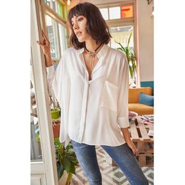 Olalook Bluse in Wei&szlig; - 54% | Gr&ouml;&szlig;e M | Damen-blusen