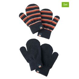 COOL CLUB 2er-Set: Handschuhe in Dunkelblau/ Orange - 42% | Gr&ouml;&szlig;e 74/86 | Baby-handschuhe