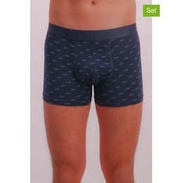 Joop! Bodywear 3er-Set: Boxershorts in Dunkeblau/ Schwarz/ Blau - 59% | Gr&ouml;&szlig;e M | Herren-waesche