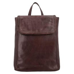 HIDE & STITCHES Leder-Rucksack "Inspired by Country" in Dunkelbraun - (B)25 x (H)30 x (T)11 cm - 63% | Damen-taschen