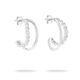 Tamaris Silber-Halbcreolen mit Edelsteinen - 38% | Schmuck