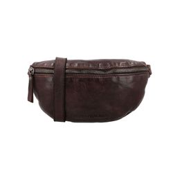 HIDE & STITCHES Leder-Brustbeutel "Paint Rock" in Dunkelbraun - (B)22 x (H)14 x (T)5 cm - 62% | Damen-koffer-reisegepaeck