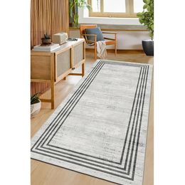 Conceptum Hypnose Kurzflor-Teppich ''Kary'' in Grau - 75% | Gr&ouml;&szlig;e 160x230 cm |