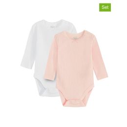 COOL CLUB 2er-Set: Bodys in Orange/ Wei&szlig; - 46% | Gr&ouml;&szlig;e 74 | Baby-bodys