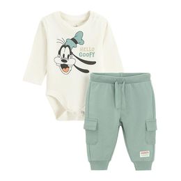 COOL CLUB 2tlg. Outfit in Creme/ Gr&uuml;n - 50% | Gr&ouml;&szlig;e 68 | Baby-bodys