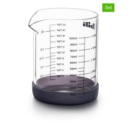 Ibili 2er-Set: Mini-Messbecher in Transparent/ Schwarz - 100 ml - 31% | Kuechenhelfer