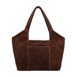 HIDE & STITCHES Leder-Shopper "Brazos" in Braun - (B)47 x (H)27 x (T)15 cm - 57% | Damen-taschen