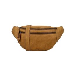 HIDE & STITCHES Leder-Brustbeutel "Paint Rock" in Camel - (B)36 x (H)17,5 x (T)6,5 cm - 64% | Damen-koffer-reisegepaeck