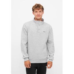 Bench Sweatshirt "Heber" in Grau - 55% | Gr&ouml;&szlig;e 54 | Herren-plussize