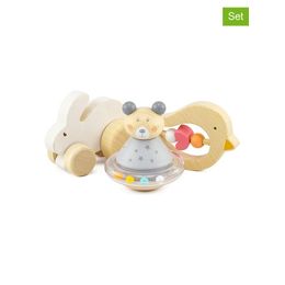 Ulysse 3tlg. Set: Babyspielzeug "Rabbit, Bird & Teddybear" - ab Geburt - 21% | Greiflinge-rasseln
