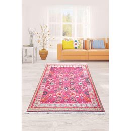 Conceptum Hypnose Kurzflor-Teppich ''Retro'' in Pink - 74% | Gr&ouml;&szlig;e 120x180 cm |