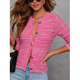 Milan Kiss Cardigan in Pink - 58% | Gr&ouml;&szlig;e M | Damen-pullover-cardigans