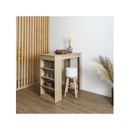THE HOME DECO FACTORY Bartisch in Natur - 65% | Tische