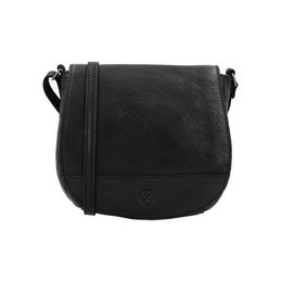 HIDE & STITCHES Leder-Umh&auml;ngetasche "Paint Rock" in Schwarz - (B)20 x (H)19,5 x (T)4 cm - 59% | Damen-taschen